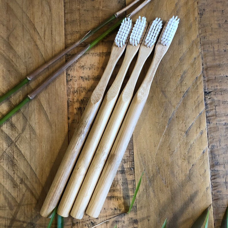 Bamboo toothbrush set of 4 – Wee Green Place