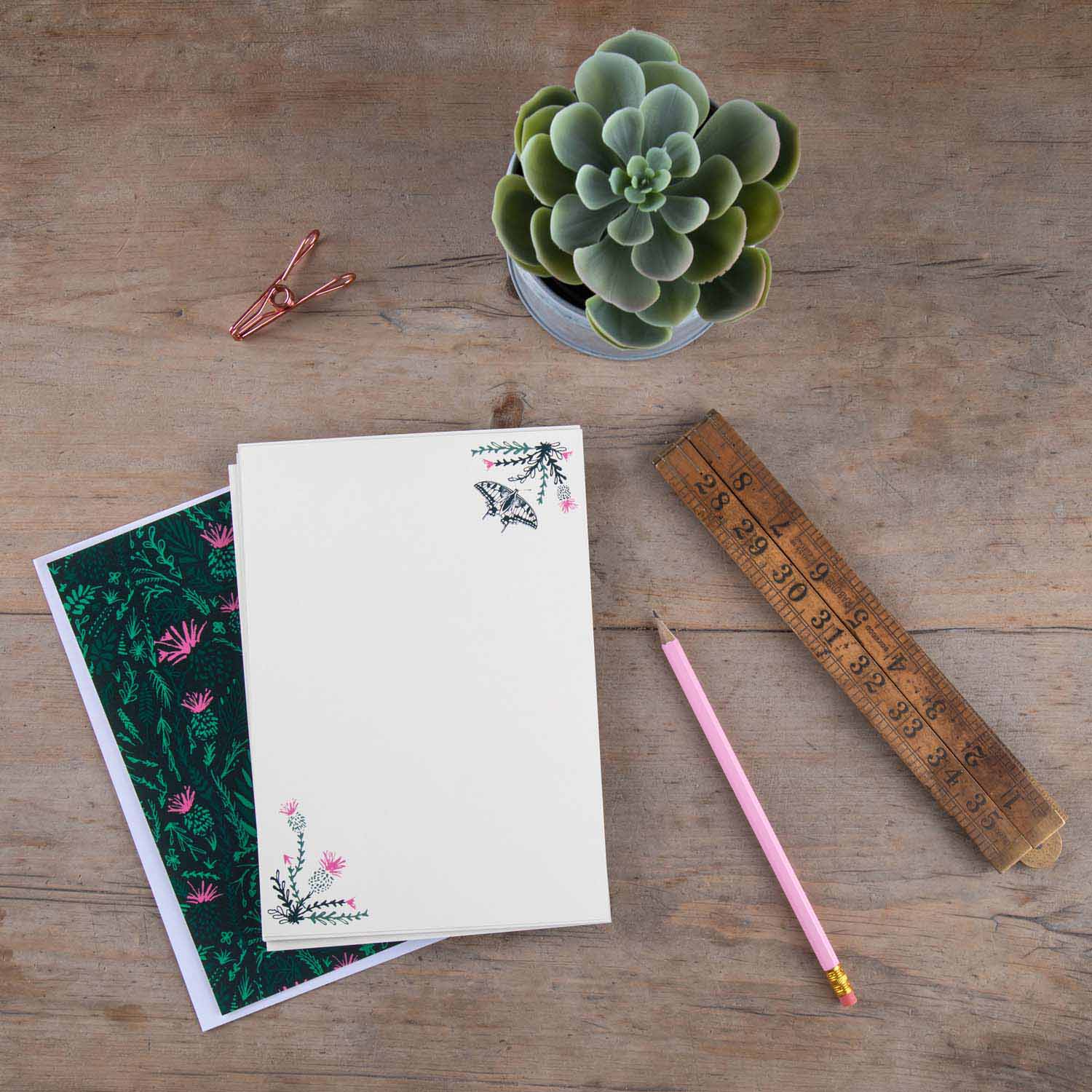 Butterflies writing set – Wee Green Place
