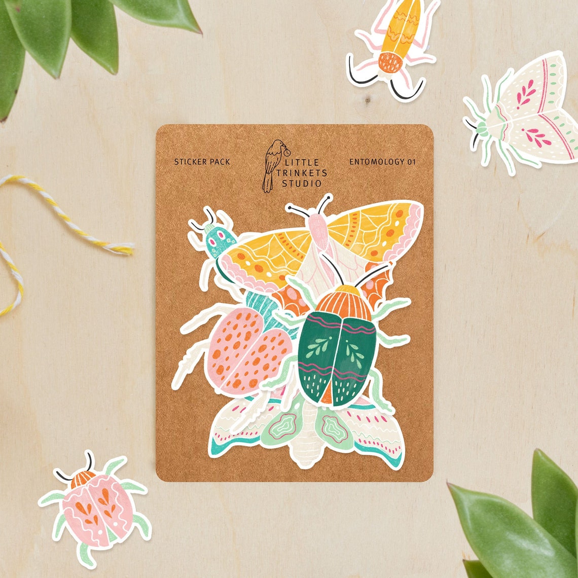 Entomology sticker pack – Wee Green Place