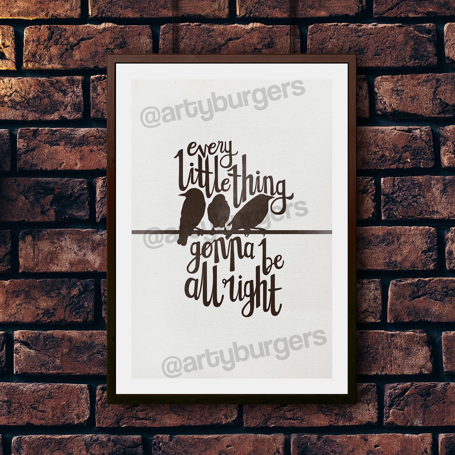 Every little thing gonna be alright A4 print – Wee Green Place
