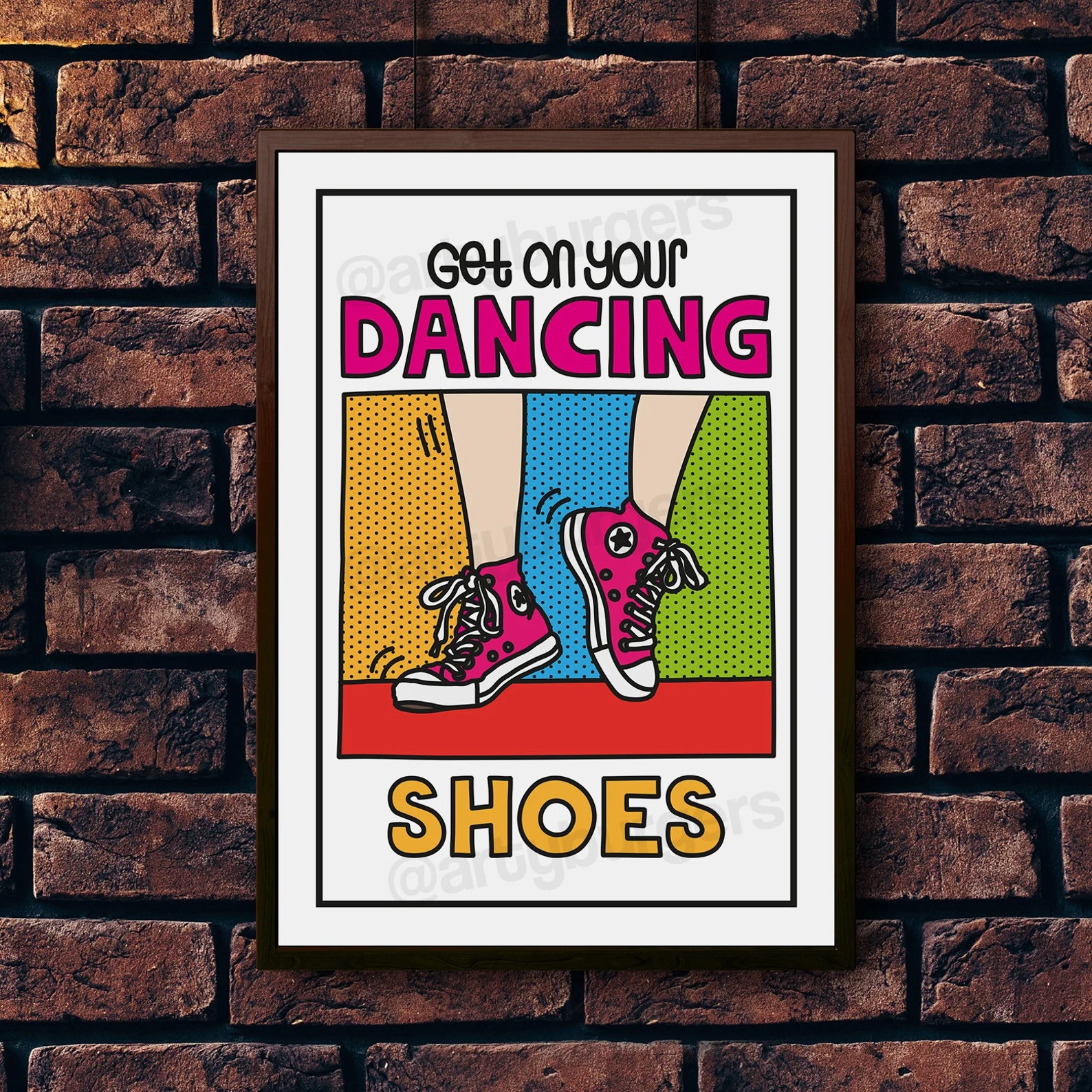 Dancing shoes A4 print – Wee Green Place