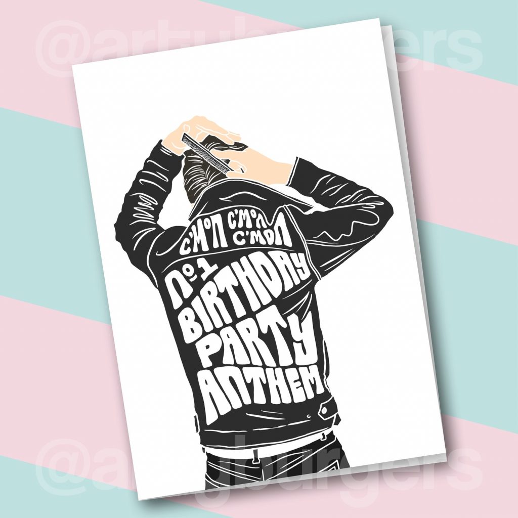 No1 party anthem card – Wee Green Place