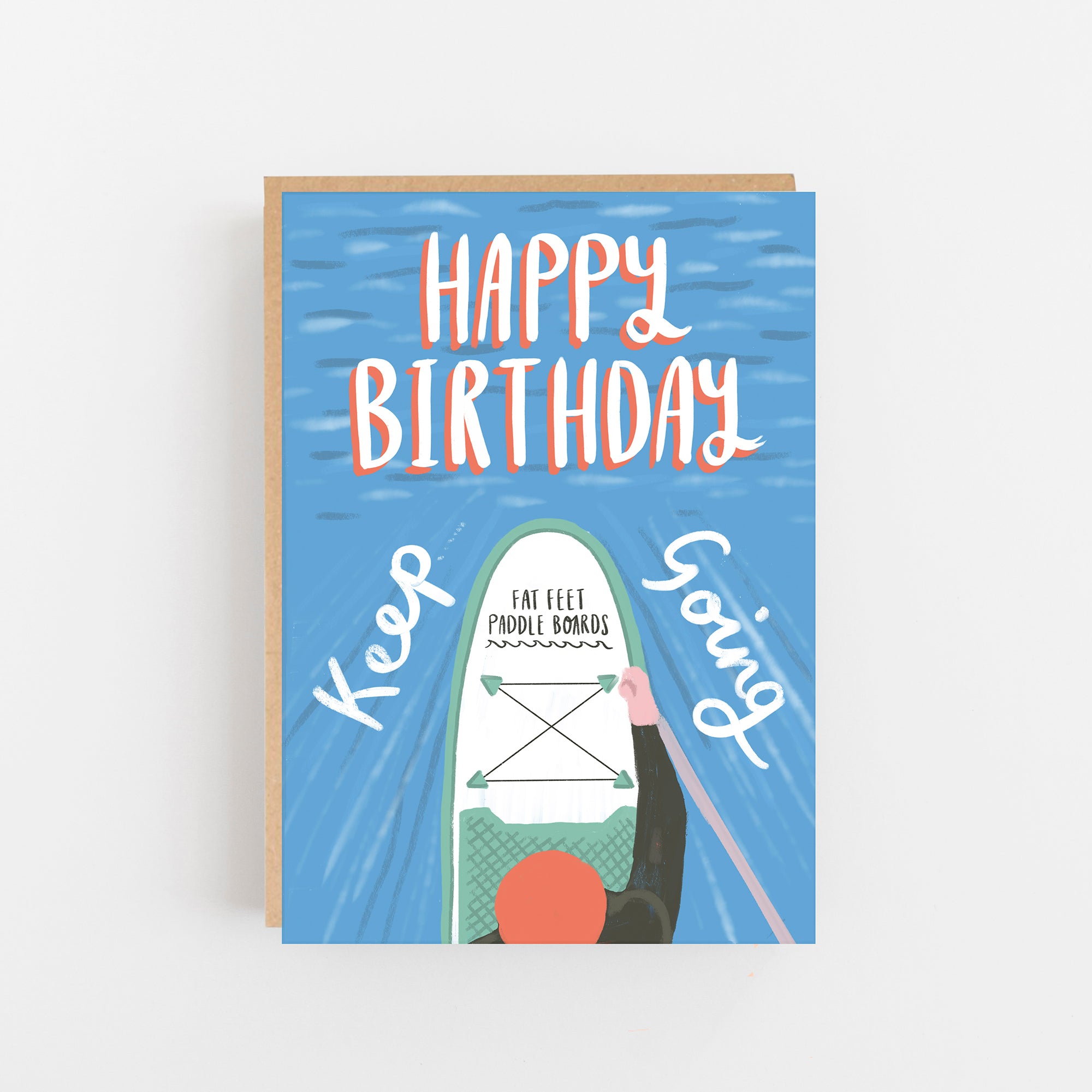 Paddleboard birthday card – Wee Green Place