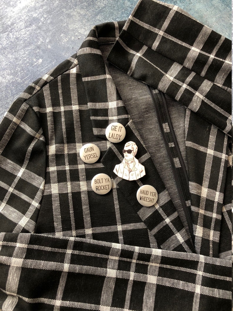 Scottish patter badge set: Rabbie Burns – Wee Green Place