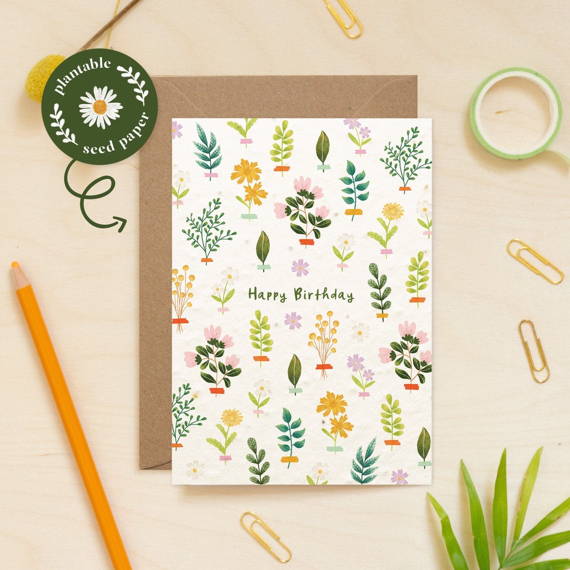 Plantable wildflower birthday card – Wee Green Place