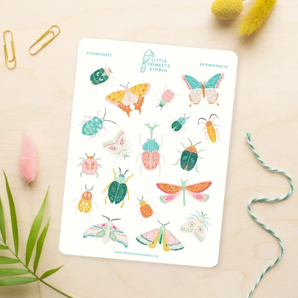 Entomology sticker sheet – Wee Green Place
