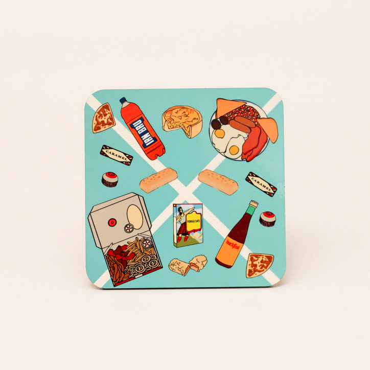 Scottish scran coaster – Wee Green Place