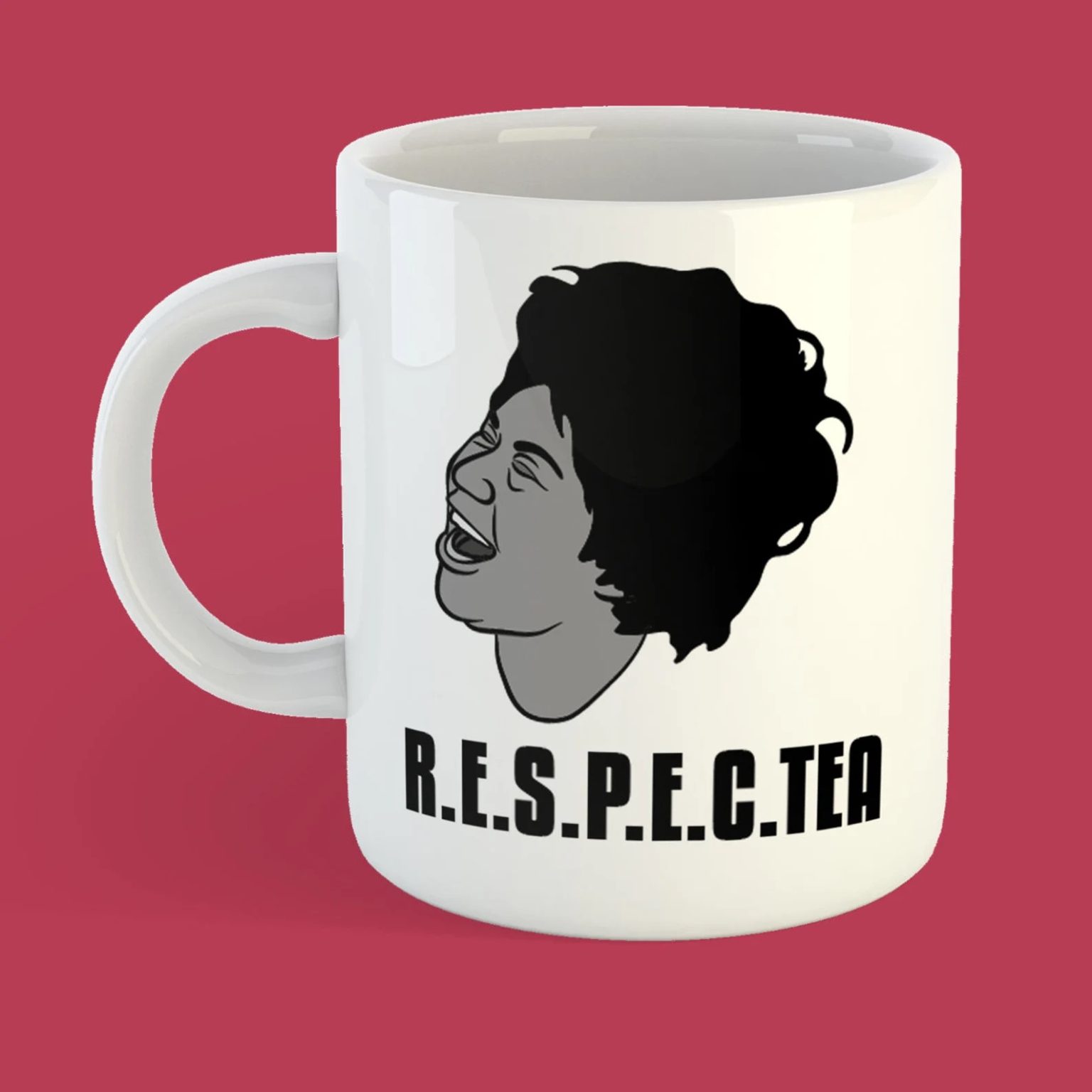 RESPECT Aretha Franklin tea pun mug – Wee Green Place