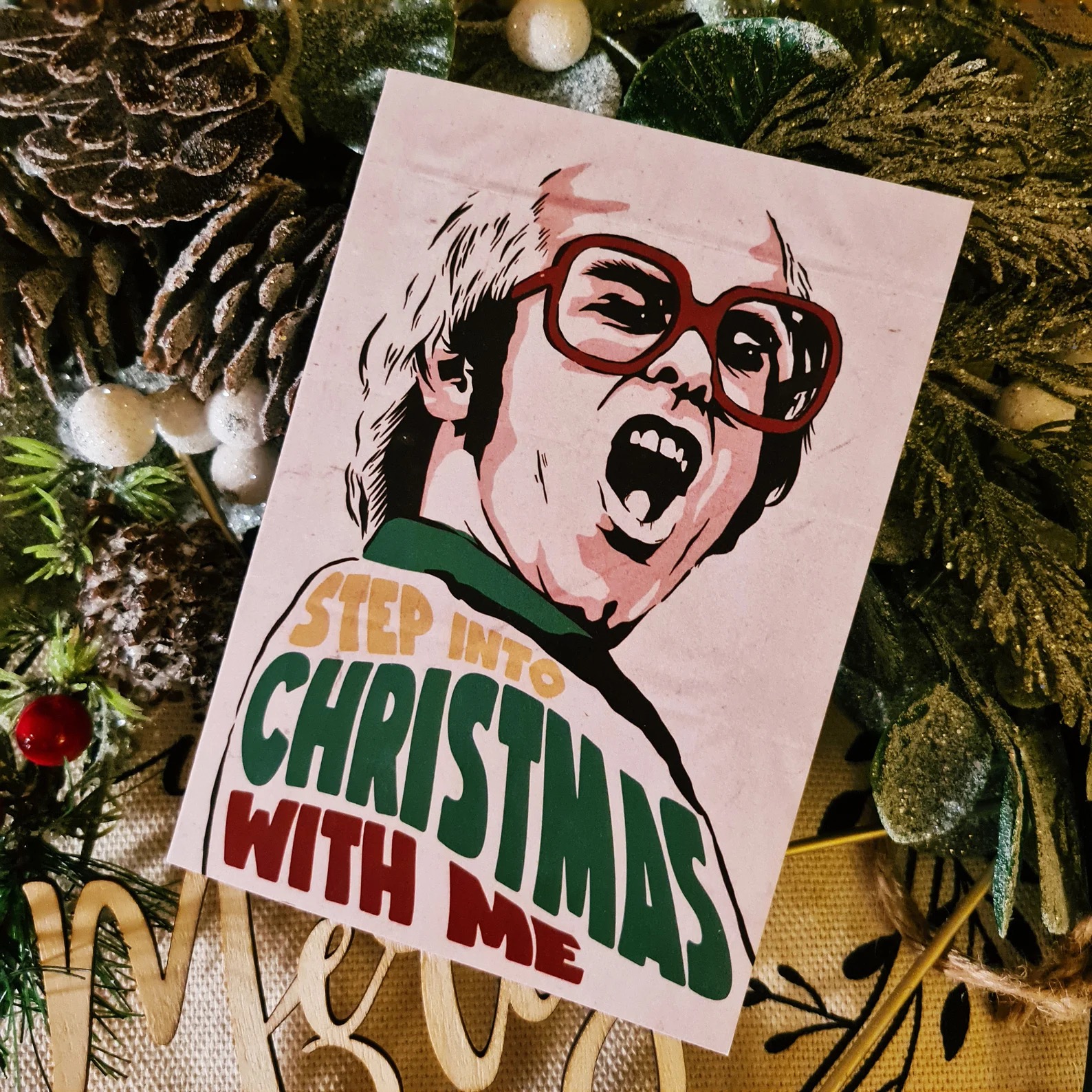 Step into Christmas card – Wee Green Place