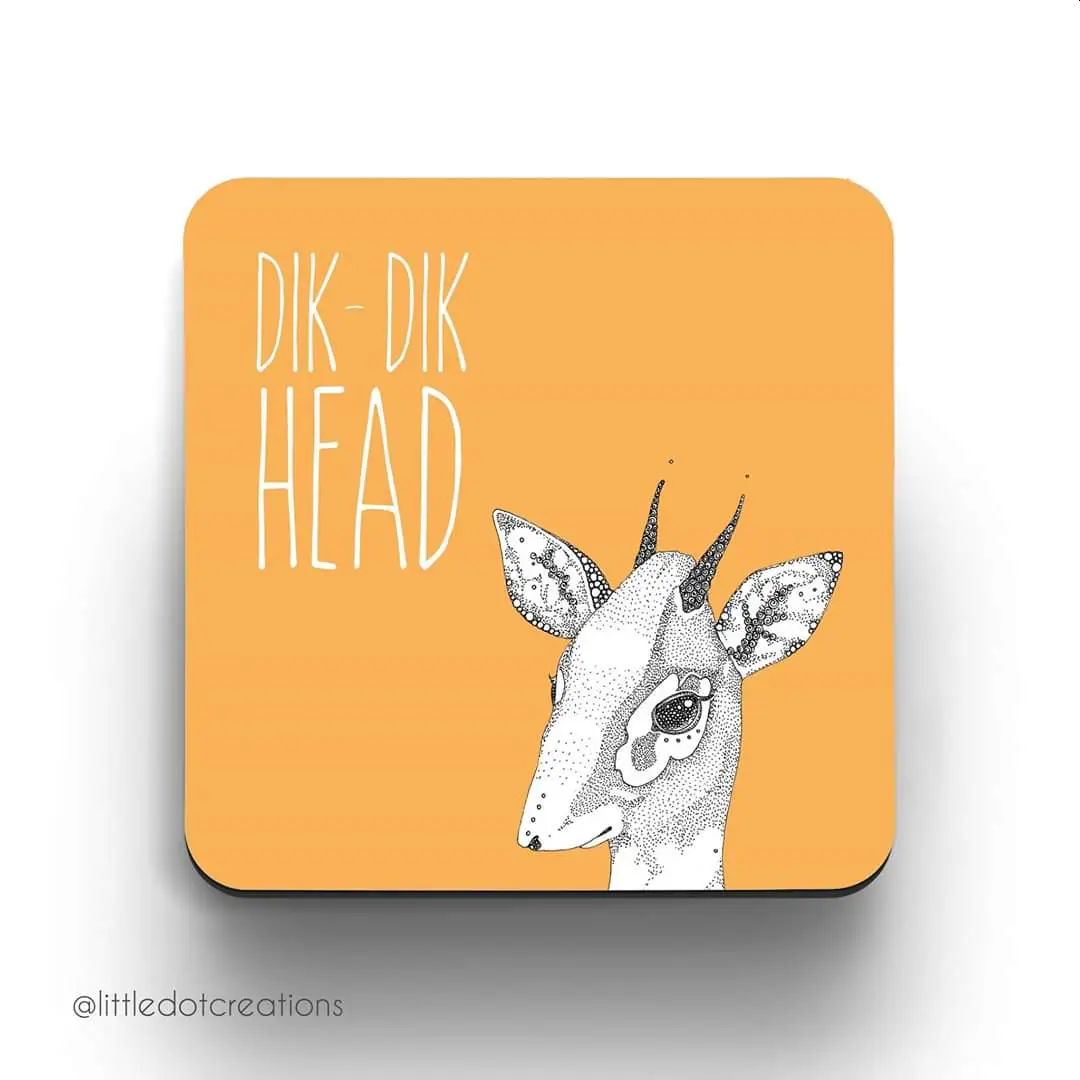 Dik Dik Head – Coaster – Wee Green Place