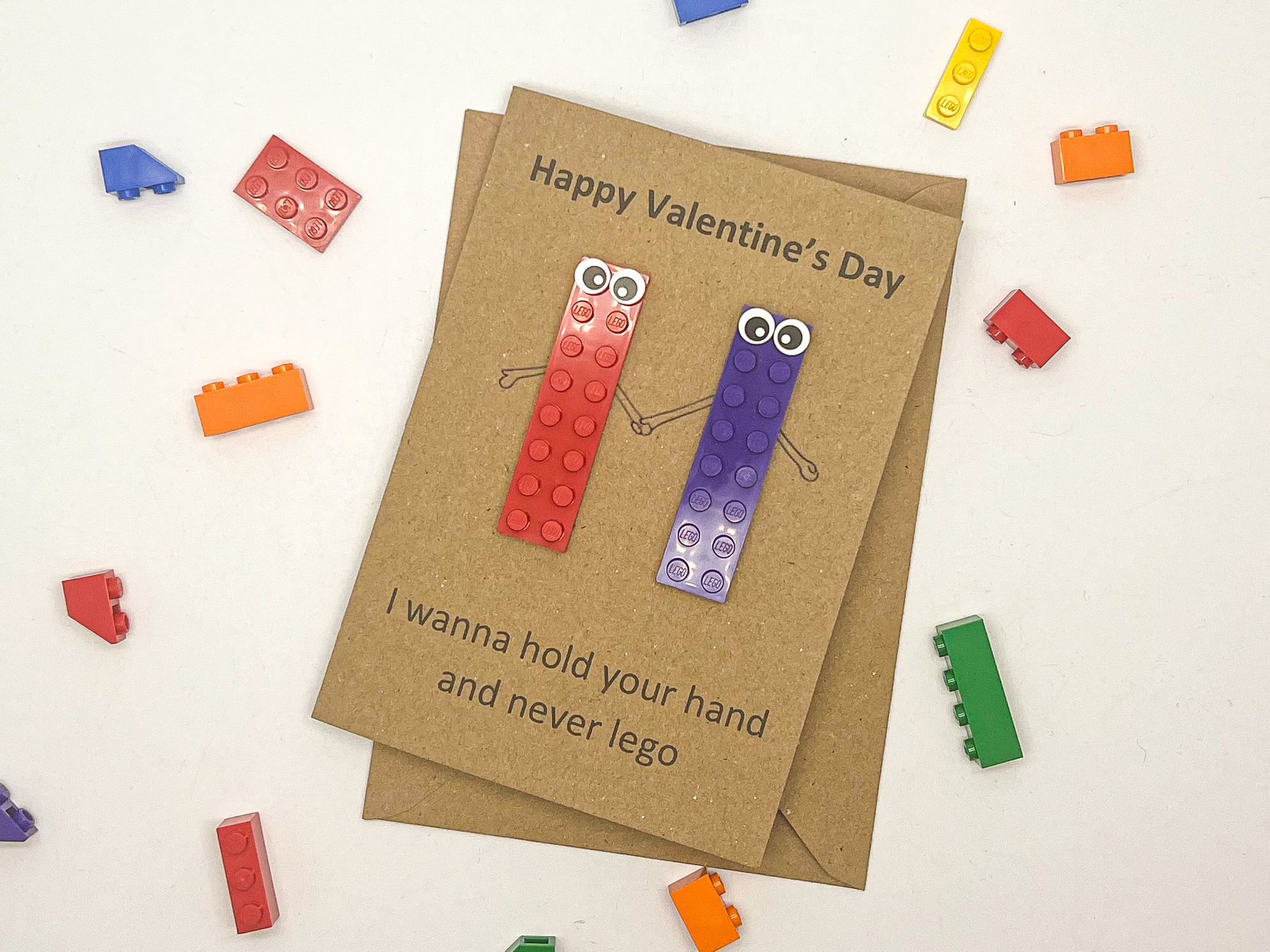 Lego Valentine Cards LEGO Valentine's Day Cards Red Ted Art Kids